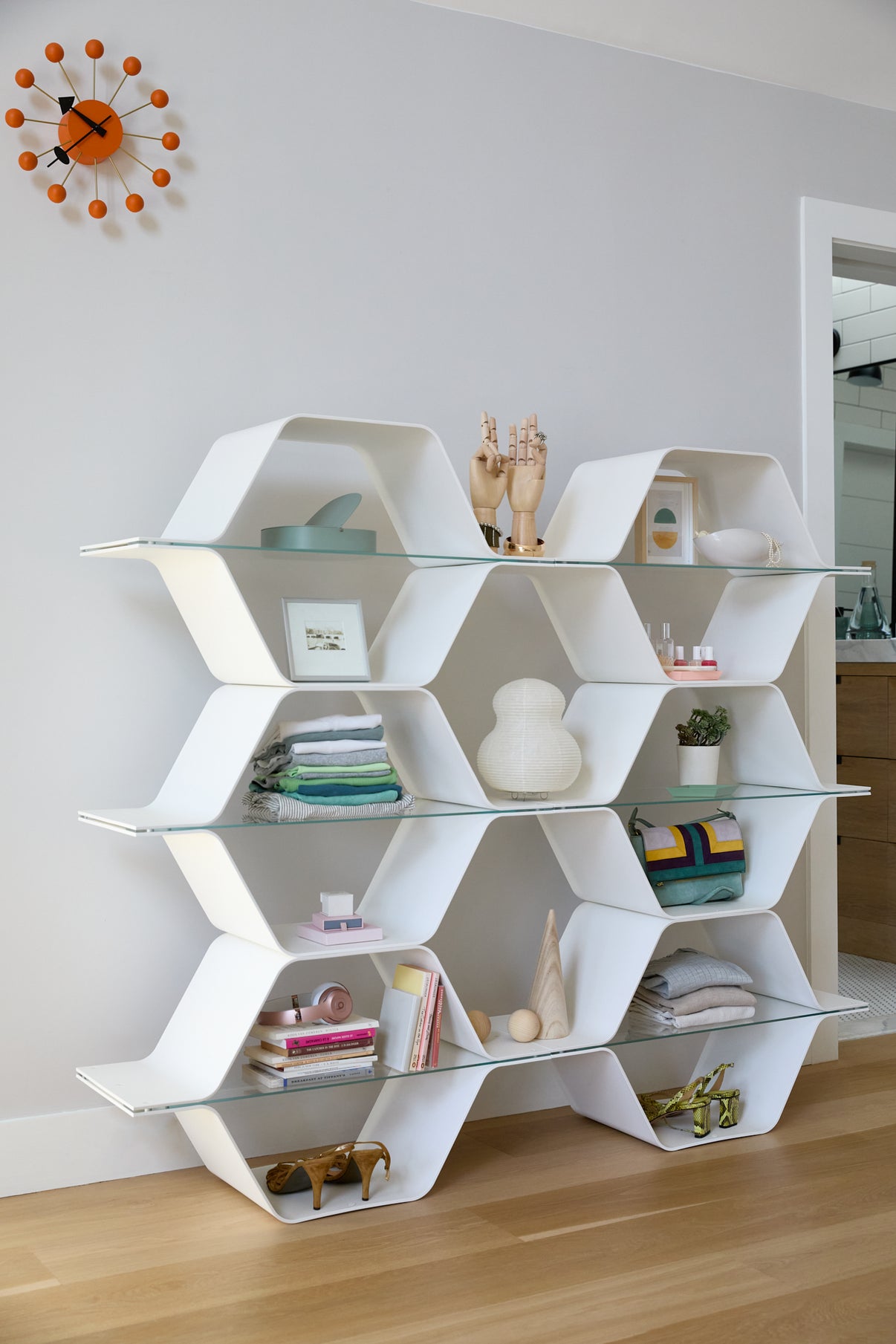 Honeycomb Modular Shelving | Bill Curry | Heller Furniture